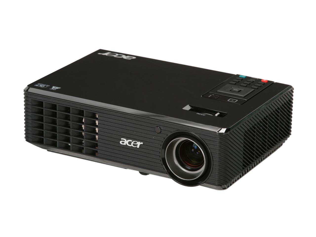 ACER X1161-3D SVGA 800x600 2500 ANSI Lumens 3D Ready DLP Projector ...
