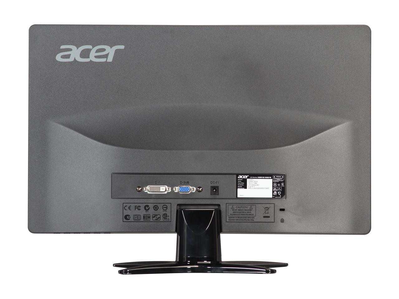 Acer 20" 60 Hz TN LCD Monitor 5 ms 1600 x 900 D-Sub, DVI G206HLBbd (UM ...