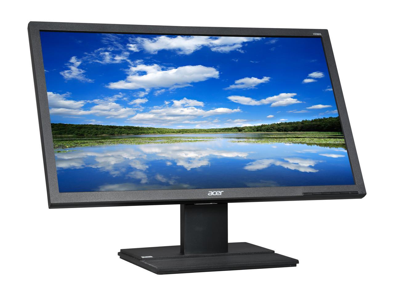 Acer V236HL Black 23" 5ms Widescreen LED Backlight LCD Monitor Built-in ...