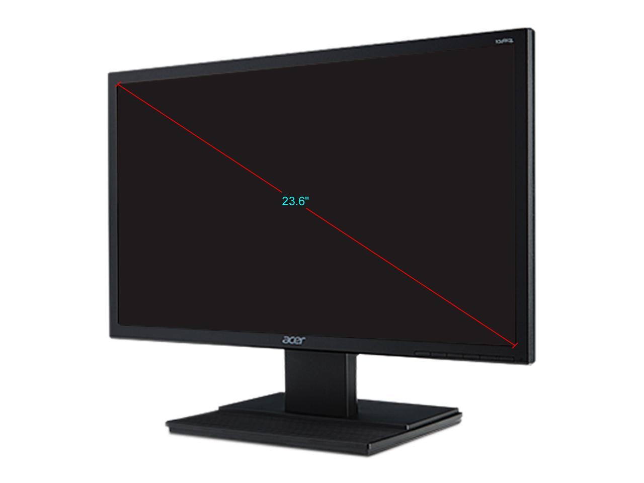 Acer V246HQL 24" (Actual size 23.6") Full HD 1920 x 1080 60Hz VGA HDMI ...