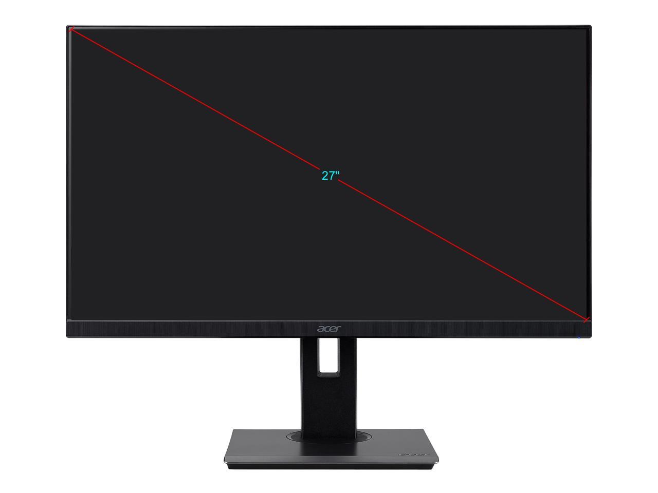 Acer B277 27" Full HD 1920 x 1080 75Hz VGA HDMI DisplayPort AMD Adaptive SYNC Built-in Speakers ...