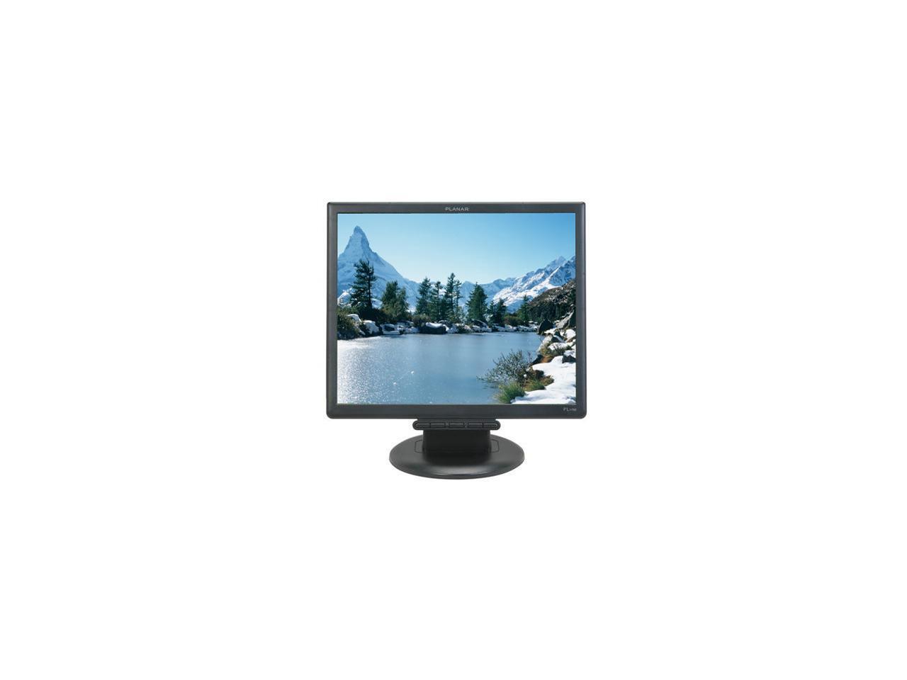 PLANAR PL1700-BK Black 17" 5ms PL1700 LCD Monitor w/AS2 Black Dual ...