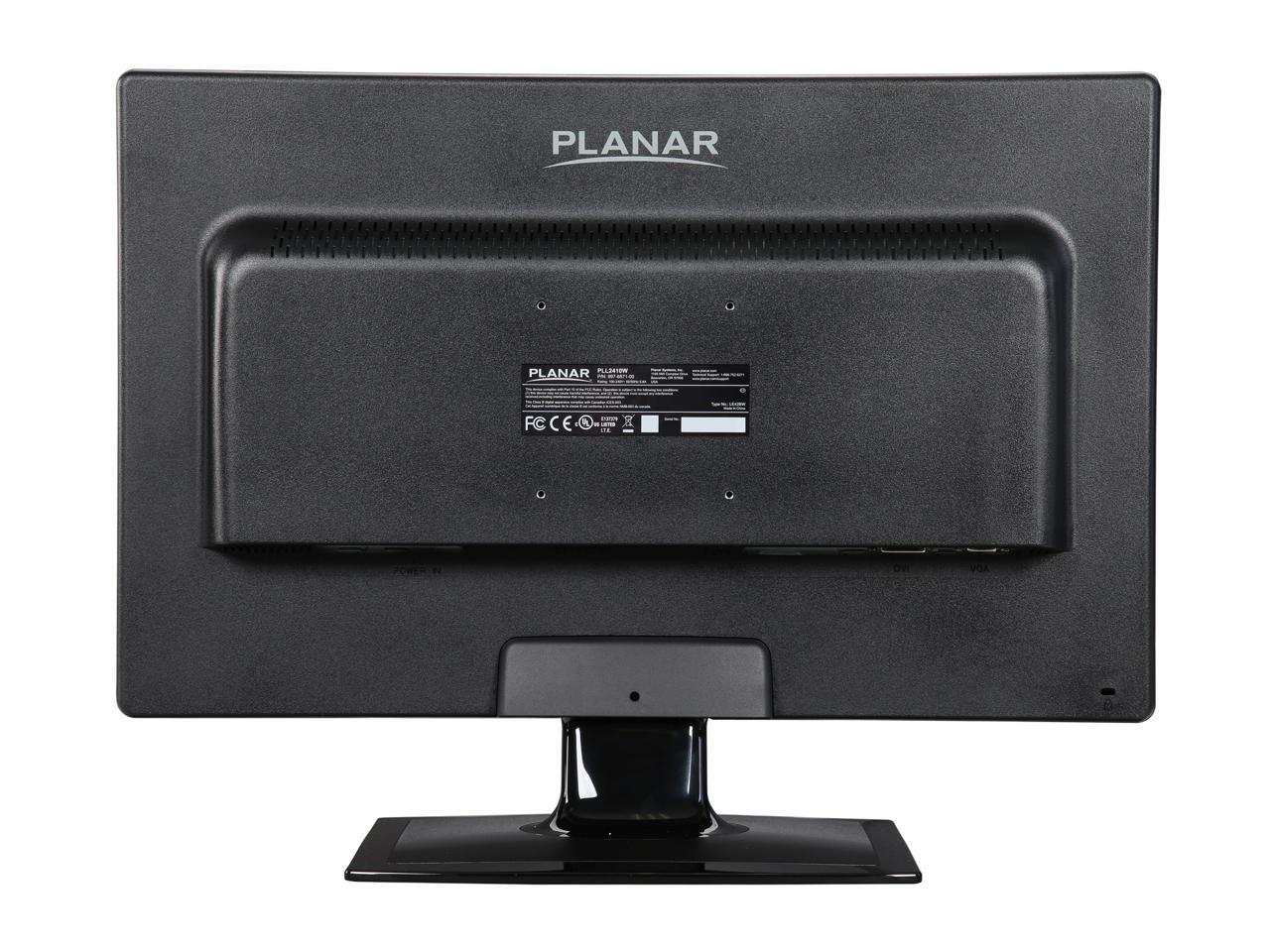 PLANAR PLL2410W Black 24" 5ms Widescreen LED Backlight LCD Monitor ...