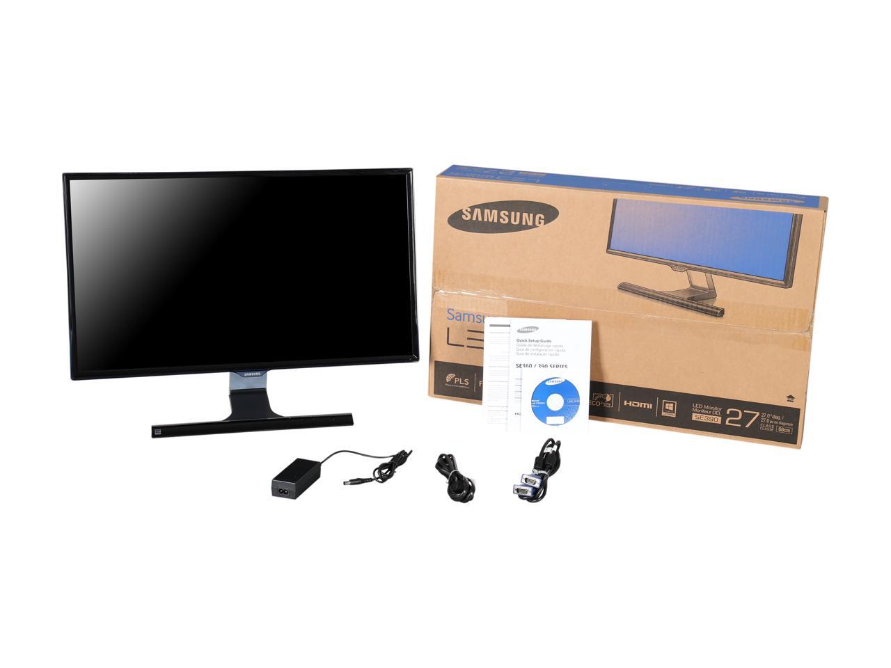 SAMSUNG 27" PLS LCD Monitor 4 ms 1920 x 1080 D-Sub, HDMI SE390 Series ...