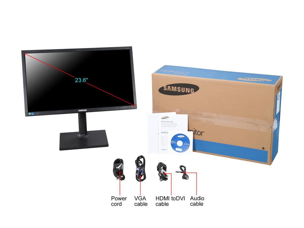SAMSUNG 23.6" 60 Hz PLS FHD Height Adjustable Monitor 4 ms 1920 x 1080 ...