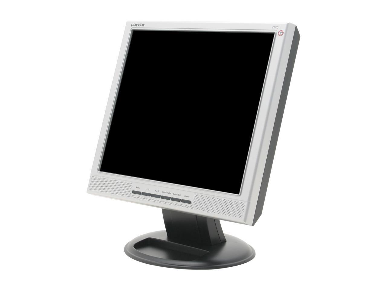 Polyview 17" Active Matrix, TFT LCD SXGA LCD Monitor 10 ms 1280 x 1024 ...
