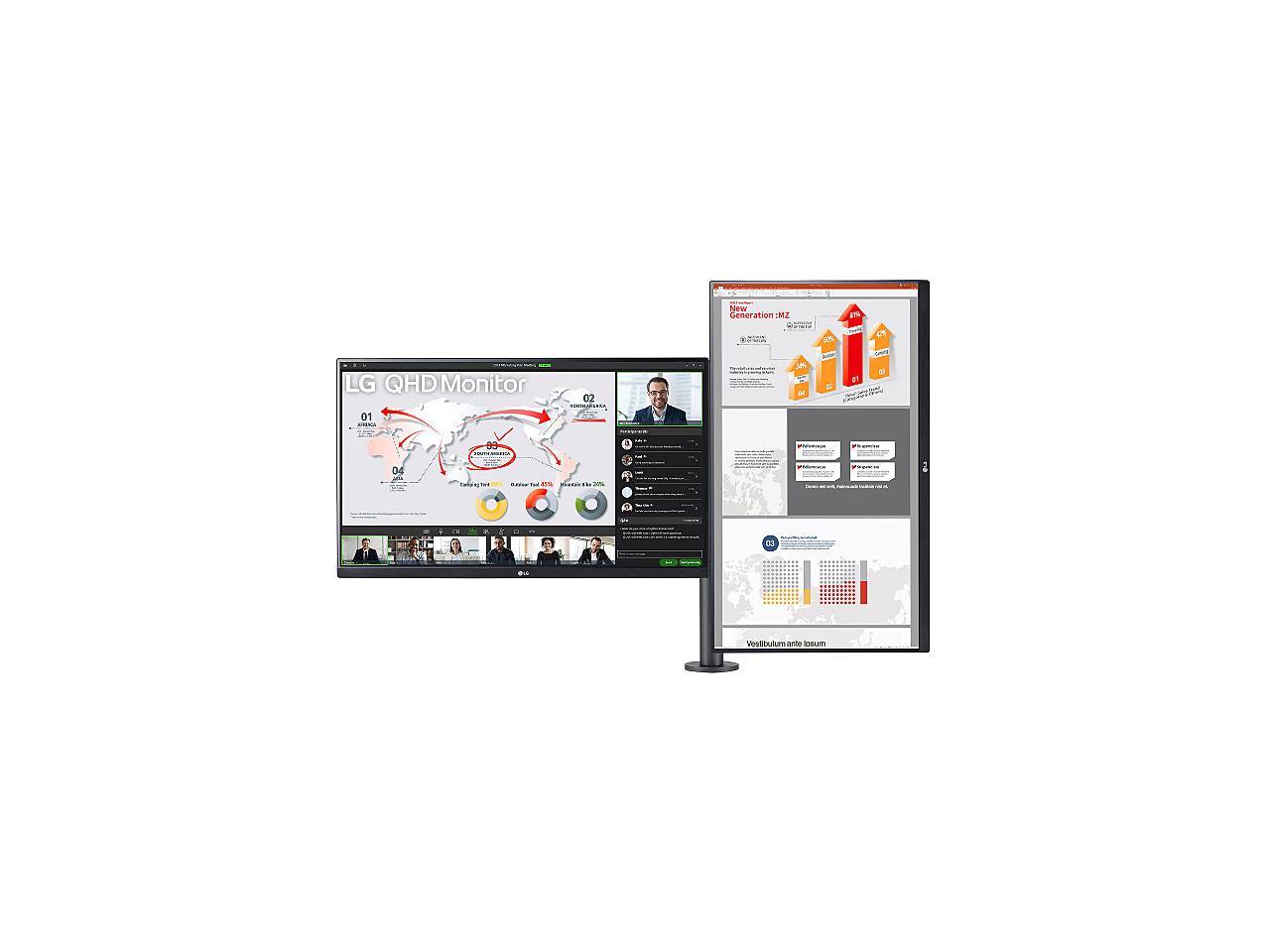 LG 27QP88D-B2 27" QHD 2560 x 1440 (2K) 75 Hz FreeSync (AMD Adaptive ...