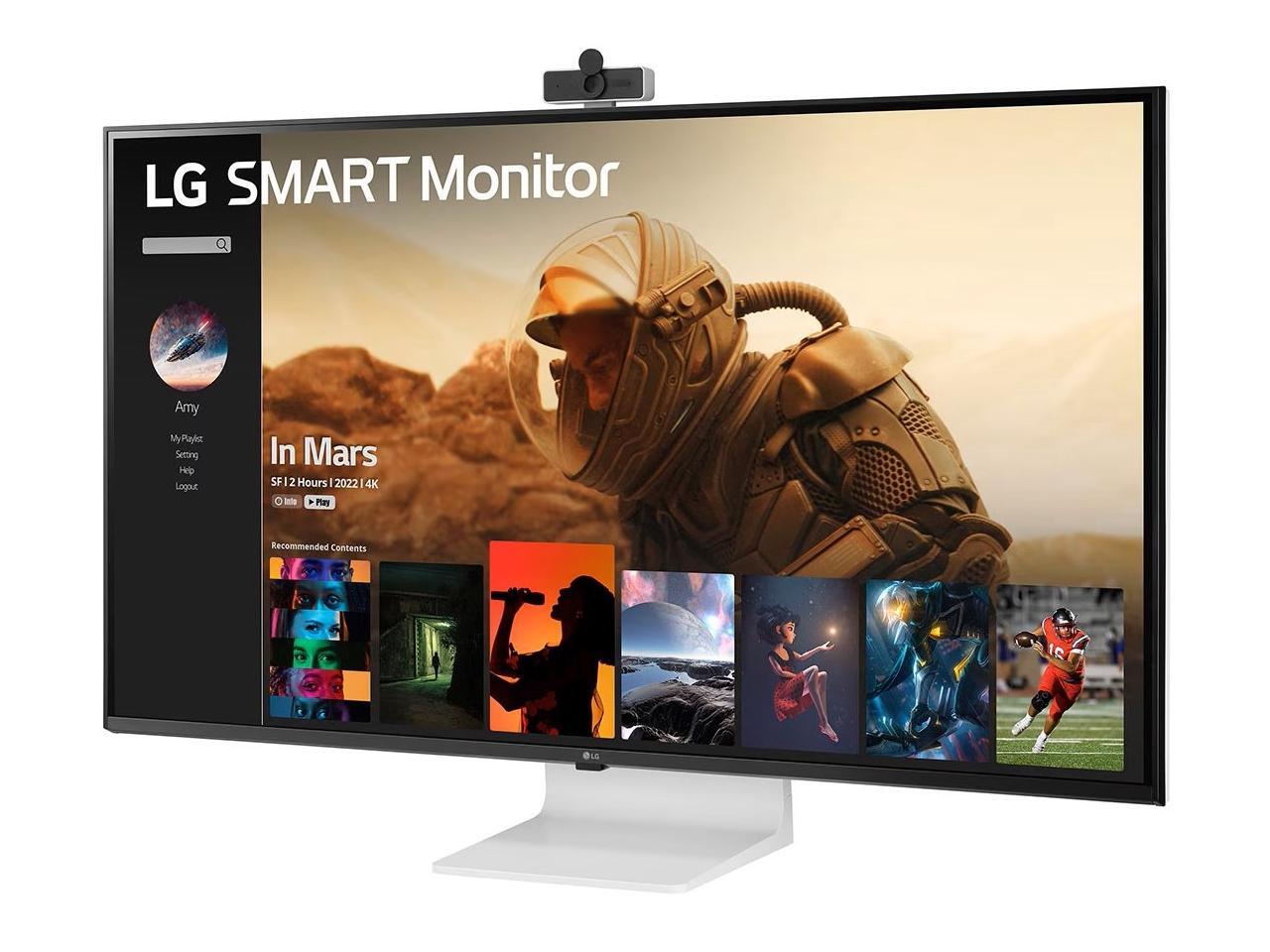 LG 43" (42.5" Viewable) 60 Hz IPS Smart Monitor with webOS 5ms (GtG at ...