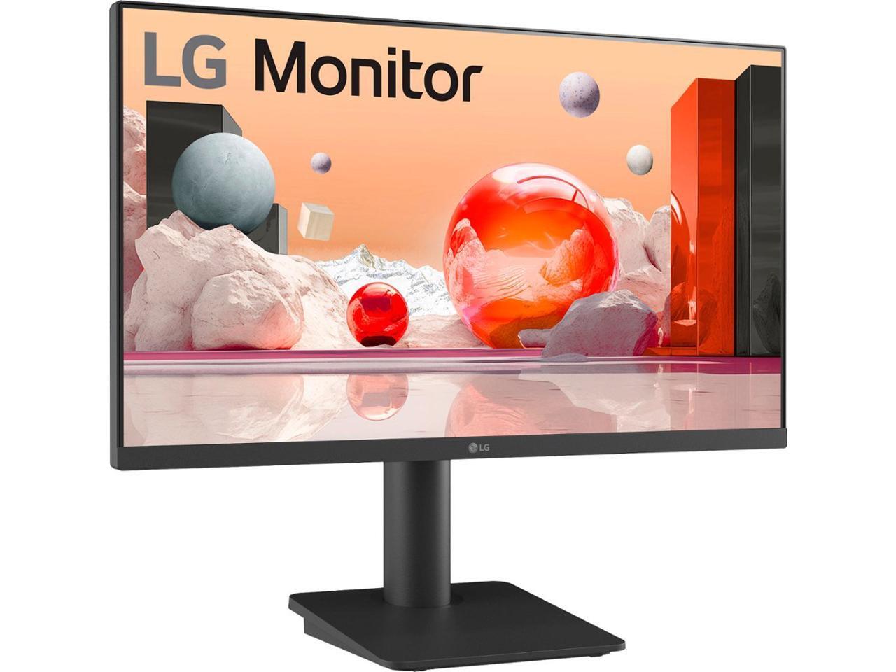 LG 25" (24.5" viewable) 100 Hz IPS LED Monitors 25MS550-B Tilt & Height ...