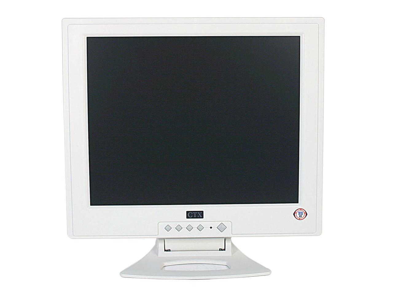 CTX 17" Active Matrix, TFT LCD SXGA LCD Monitor 25 ms 1280 x 1024 D-Sub ...