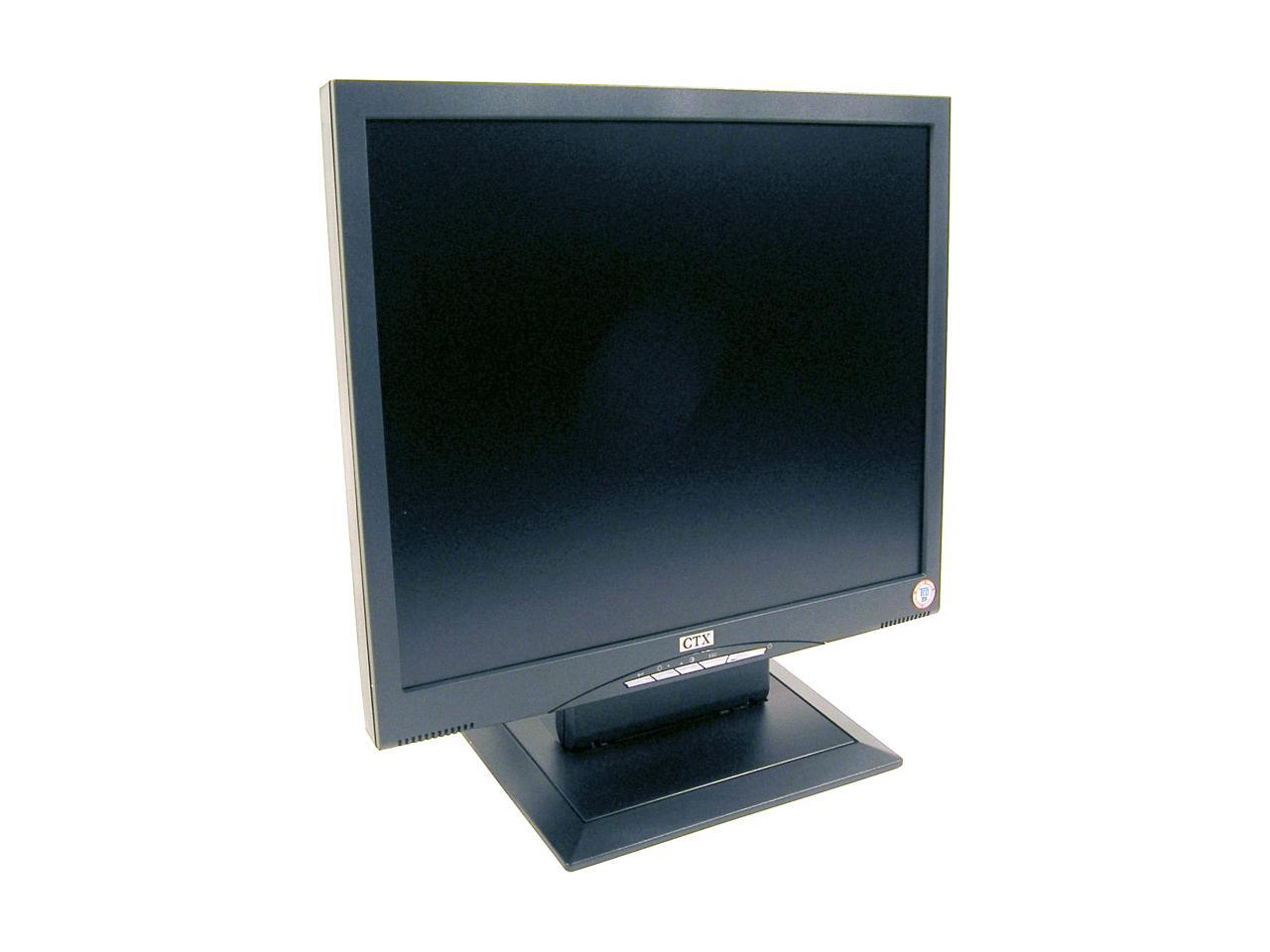 CTX 17" Active Matrix, TFT LCD SXGA LCD Monitor 16 ms 1280 x 1024 S761 ...