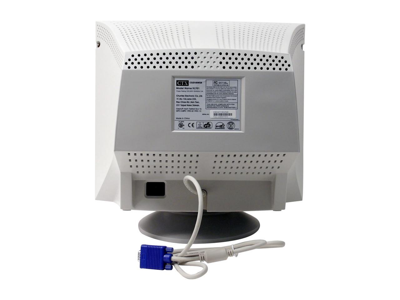 CTX VL701 Ivory 17" CRT Monitor - Newegg.com