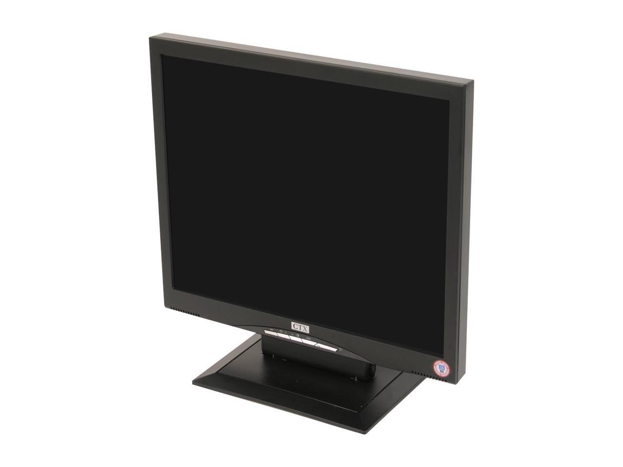 CTX 17" Active Matrix, TFT LCD SXGA LCD Monitor 16 ms 1280 x 1024 S761A ...