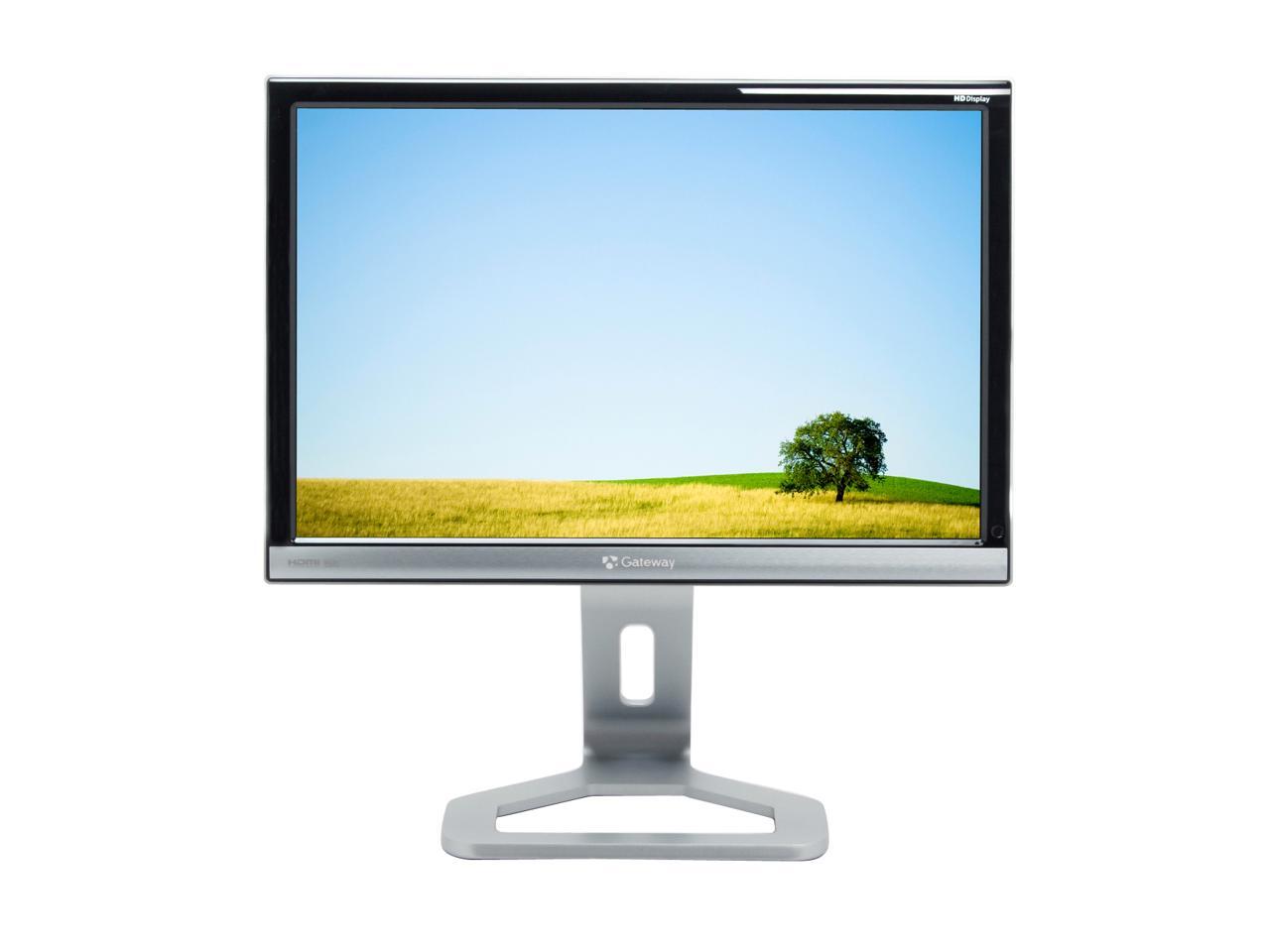 Gateway FHD2400 Black-Silver 24" 3ms HDMI Widescreen LCD Monitor w/ 4 ...