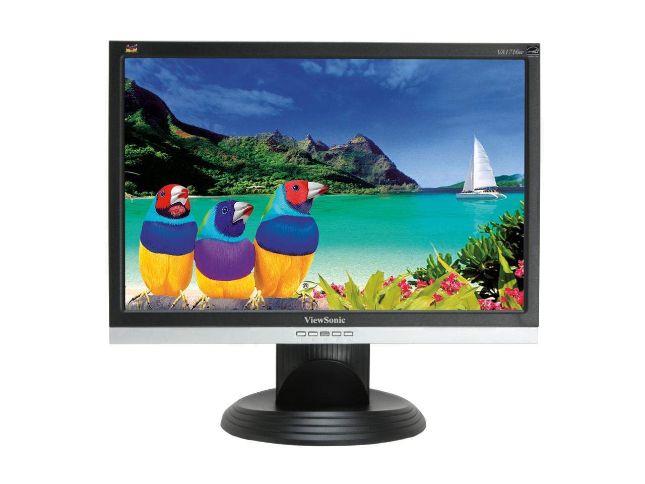 ViewSonic 17" Active Matrix, TFT LCD LCD Monitor 8 ms 1440 x 900 D-Sub ...