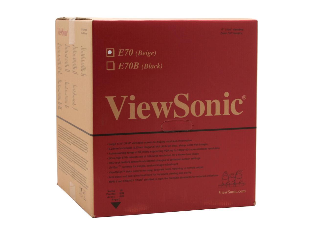 ViewSonic E70 Beige 17" CRT Monitor - Newegg.com