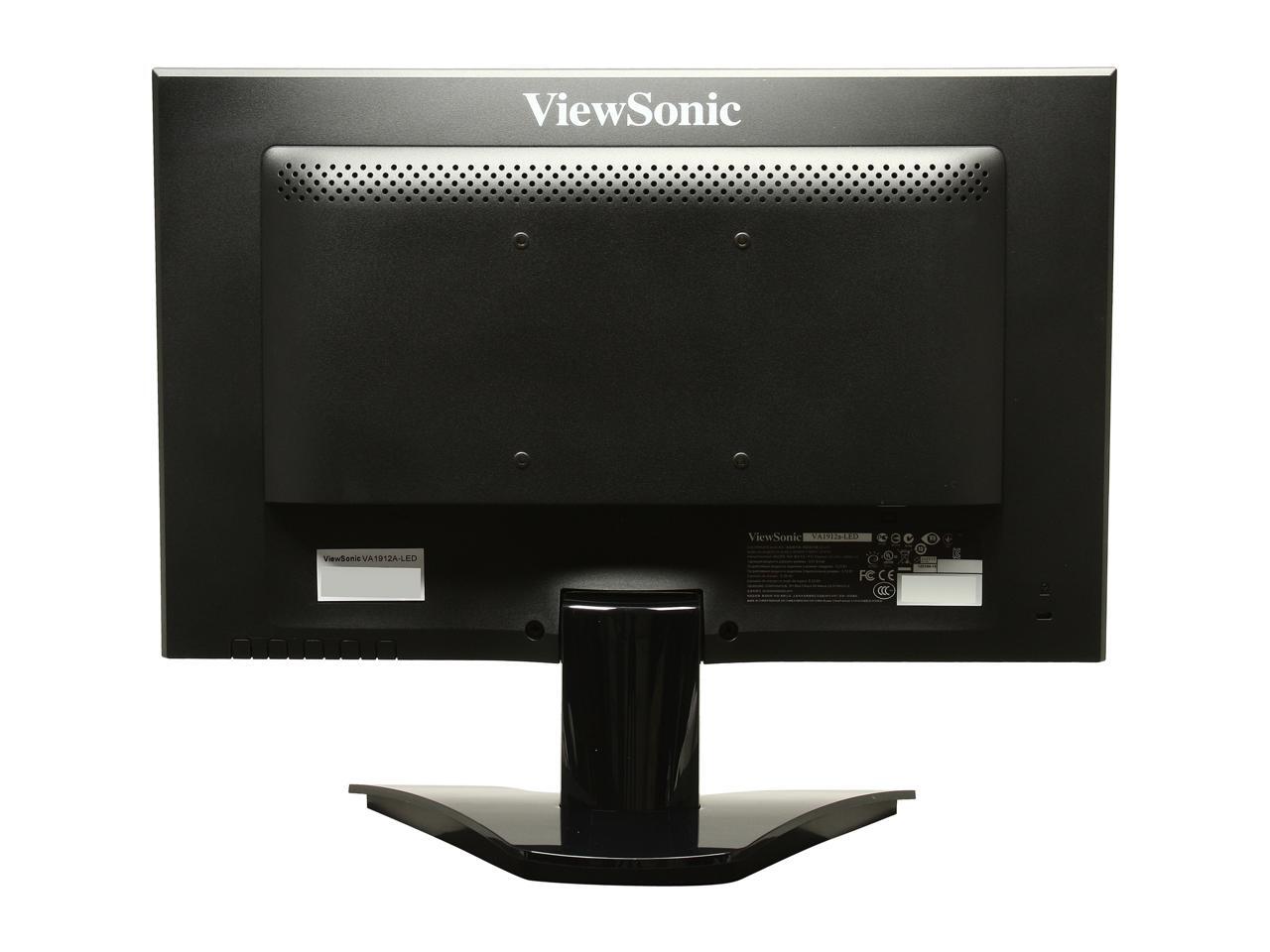 ViewSonic 19" LED Monitor 5 ms 1366 x 768 D-Sub VA1912A-LED - Newegg.com