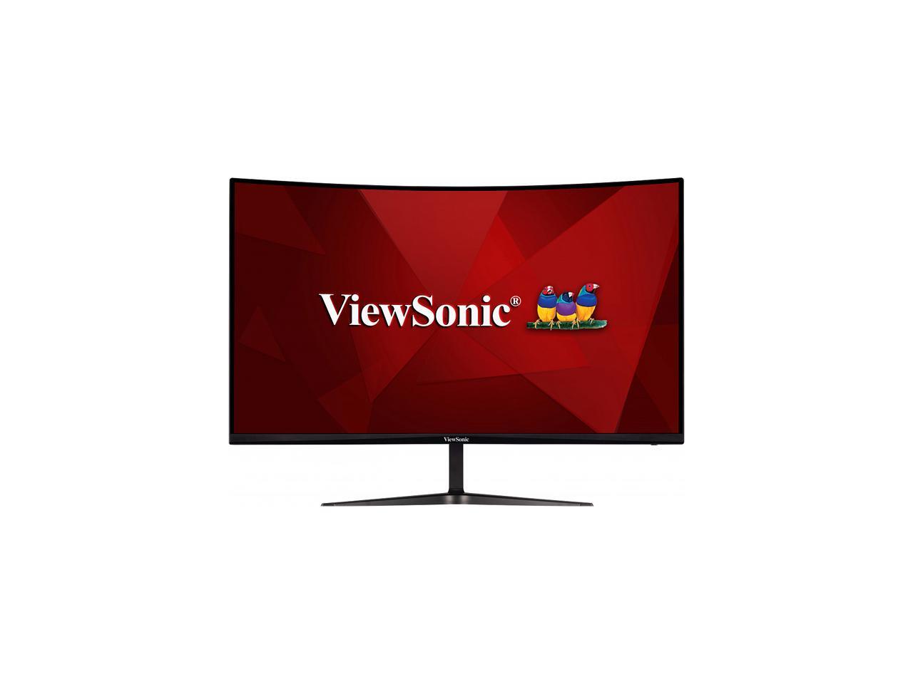 ViewSonic VX3218-PC-MHD 32 Inch Full HD 1080p 165Hz 1ms Curved Gaming ...