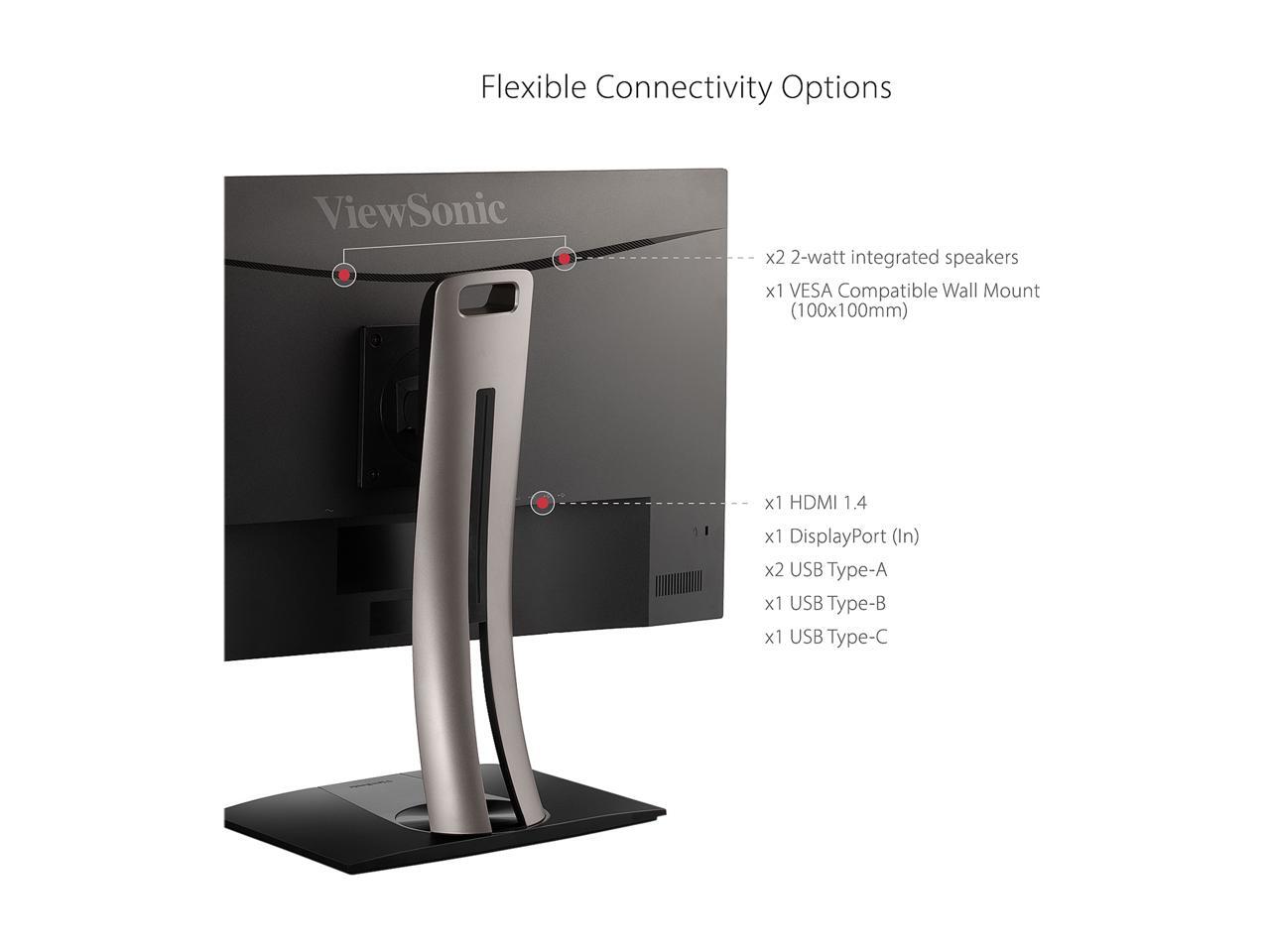 ViewSonic VP2756-2K 27 Inch Premium IPS 1440p Frameless Ergonomic ...