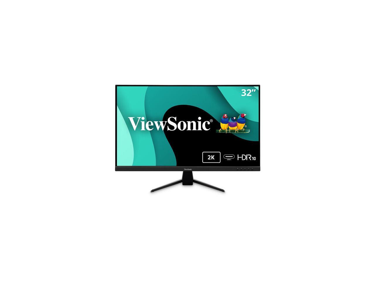 ViewSonic VX3267U-2K 32 Inch 1440p IPS Monitor with 65W USB C, HDR10 ...