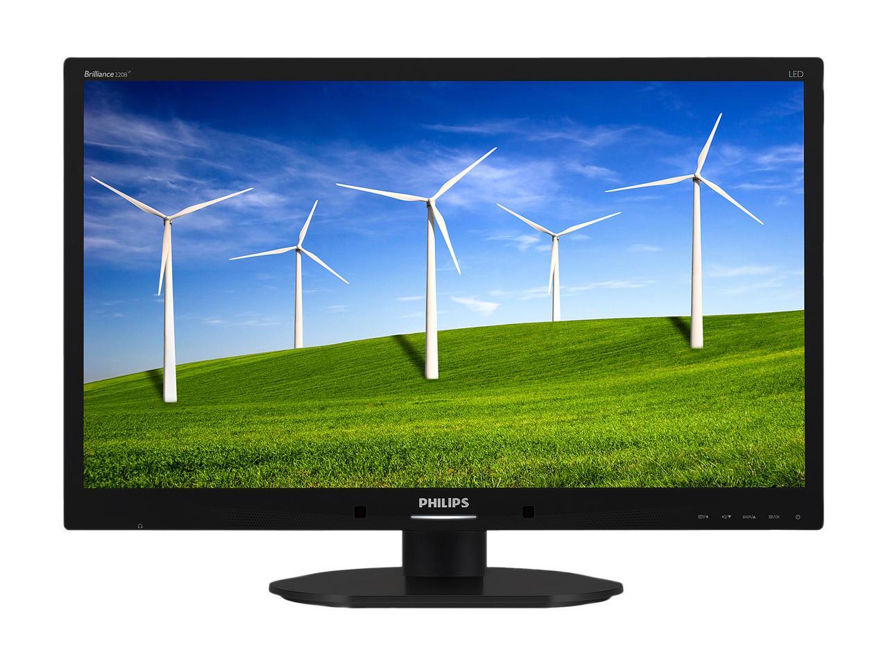 Philips 221S8LDSB 21.5" monitor, Full HD 1920x1080, HDMI/DVI-D/VGA ...