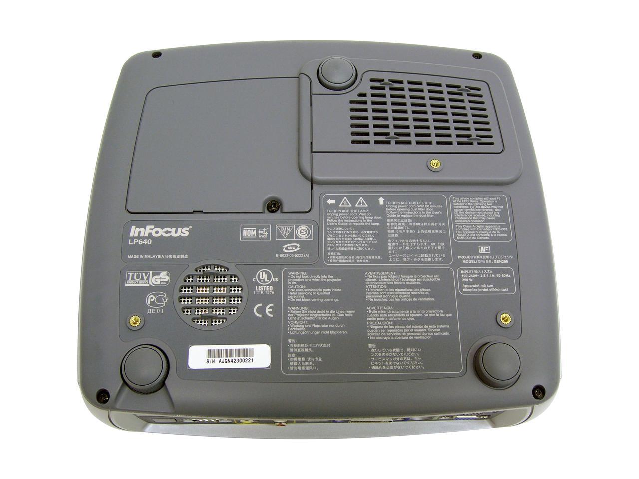 InFocus LP640 LCD Projector - Newegg.com