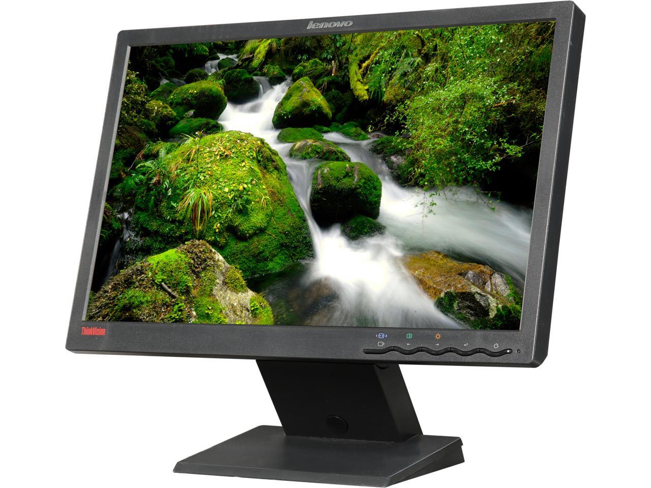 Refurbished: Lenovo 19" 60 Hz LCD Monitor 5 ms 1440 x 900 D-Sub, DVI-D ...