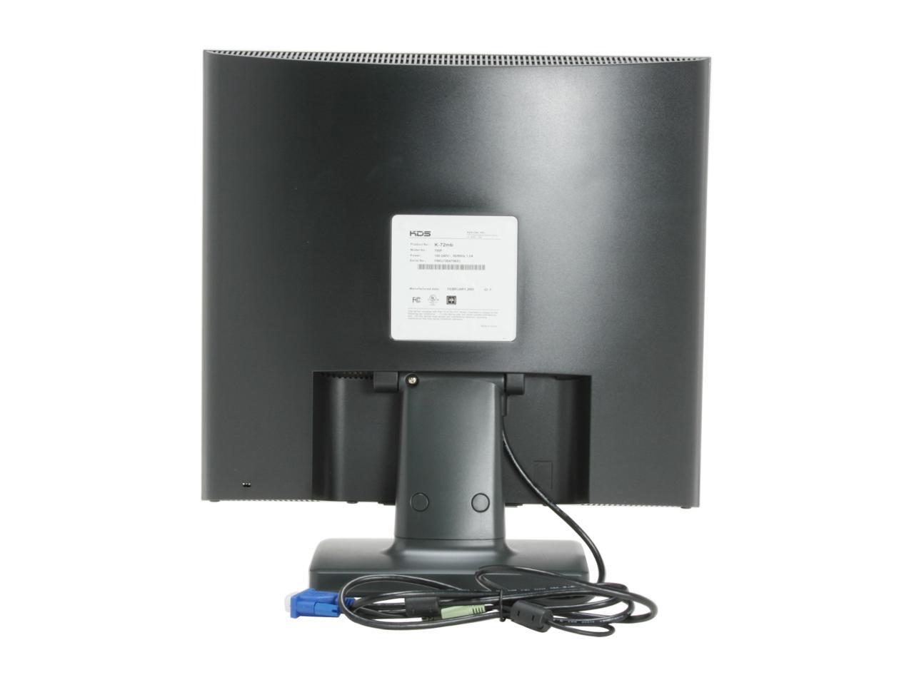 Open Box: KDS 17" SXGA LCD Monitor 8 ms 1280 x 1024 D-Sub K-72MB ...