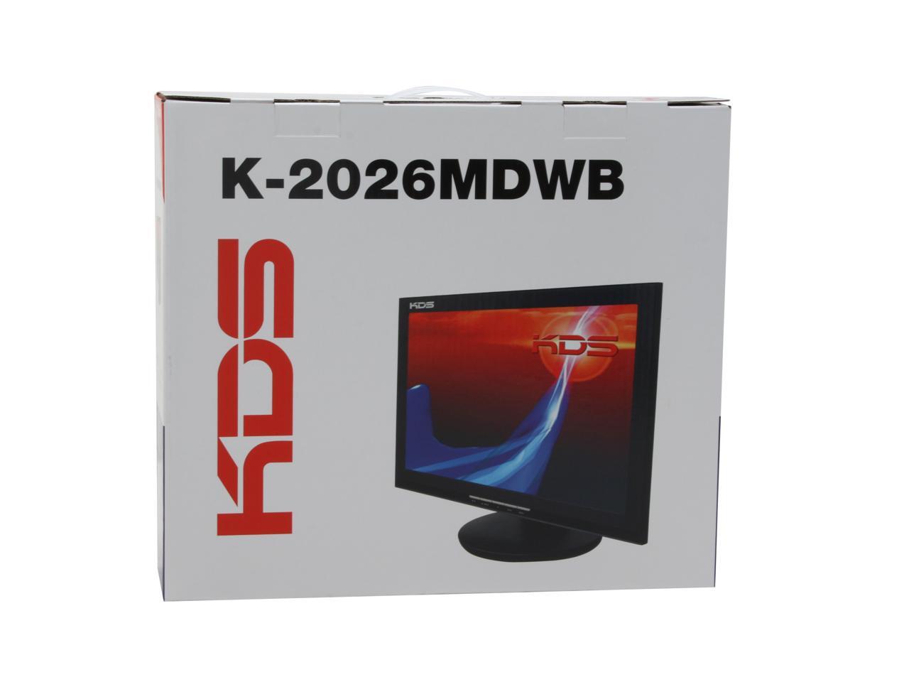 KDS 20" WSXGA+ LCD Monitor 5 ms 1680 x 1050 D-Sub, DVI K-2026mdwb ...