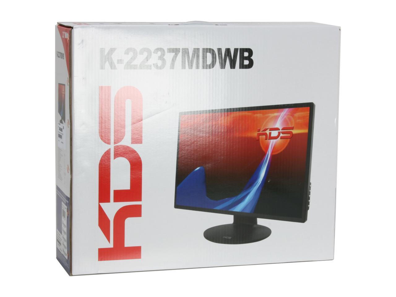 KDS K-2237MDWB Black 21.6" 5ms Widescreen LCD Monitor w/ HDCP support ...