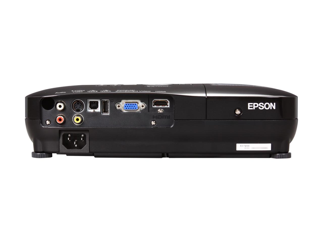 Epson EX Series EX7200 WXGA 1280x800 2600 Lumens Multimedia 3LCD ...