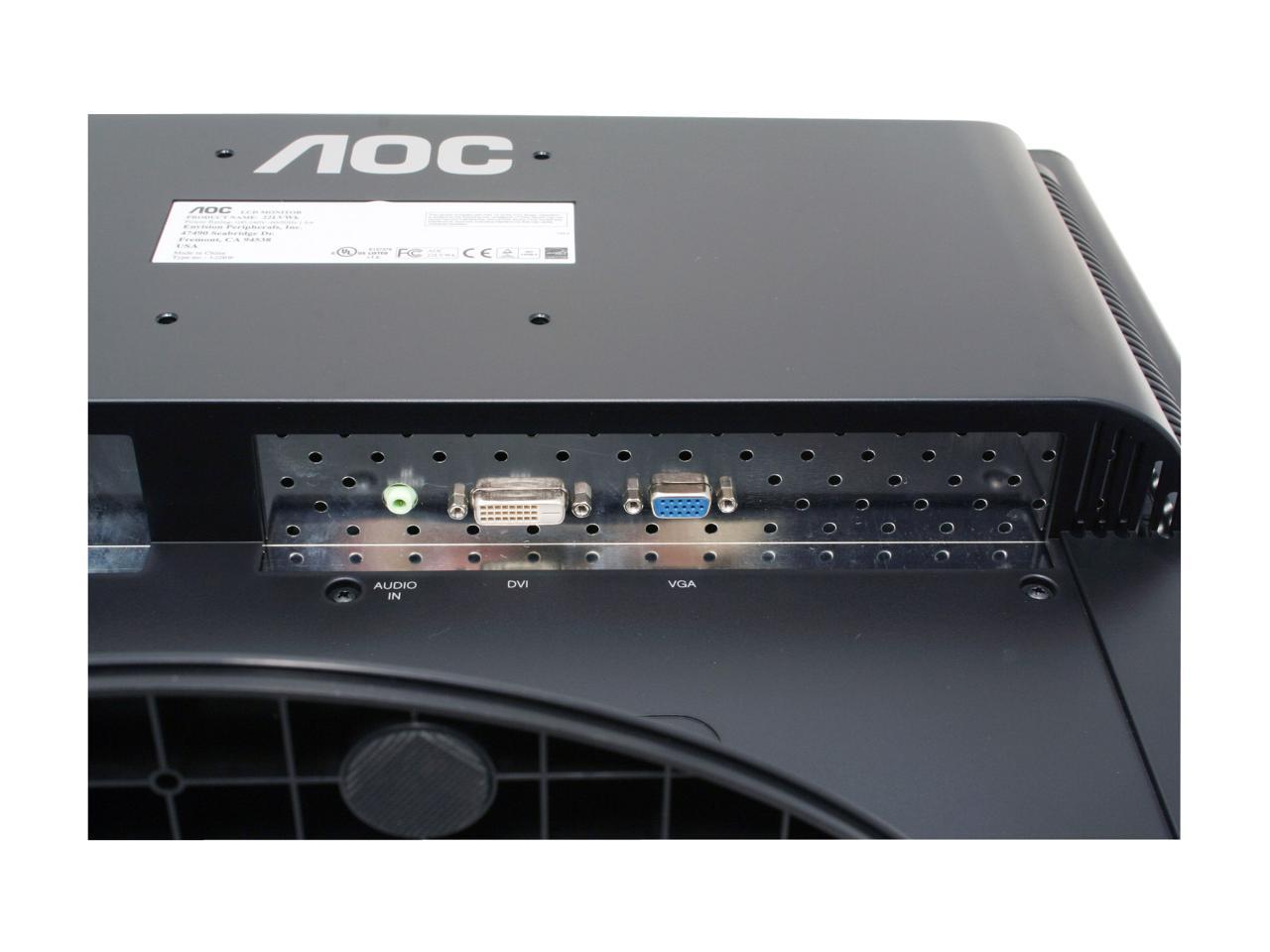 AOC 22" Active Matrix, TFT LCD WSXGA+ LCD Monitor 5 ms 1680 x 1050 D ...