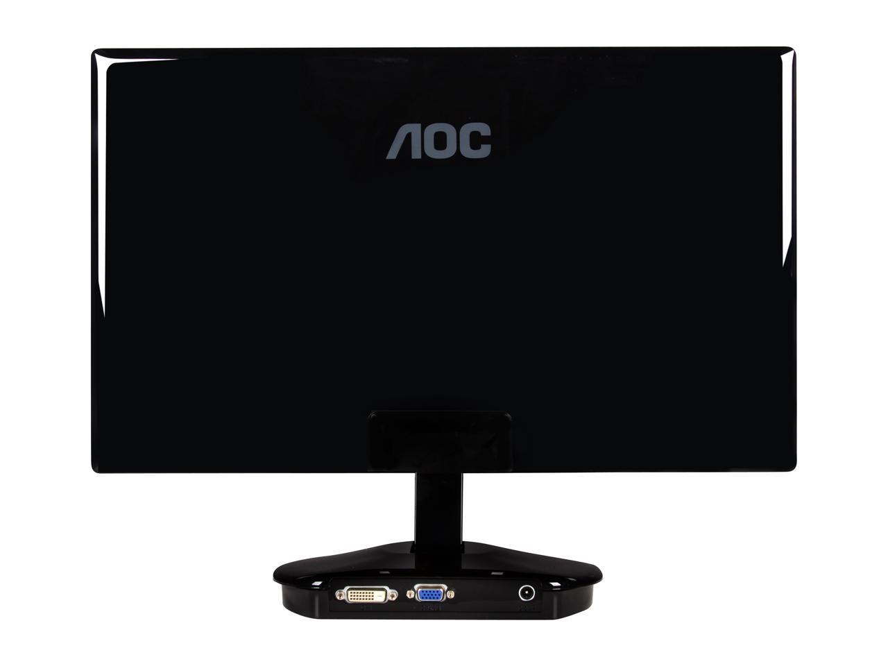 AOC e2043Fk Black 20" 5ms LED Backlight LCD Monitor Slim Design 250 cd ...