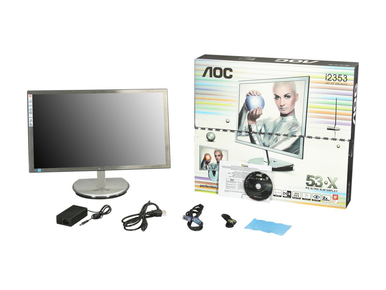 AOC 23" 60 Hz Active Matrix, TFT LCD LCD Monitor 5 ms 1920 x 1080 D-Sub ...