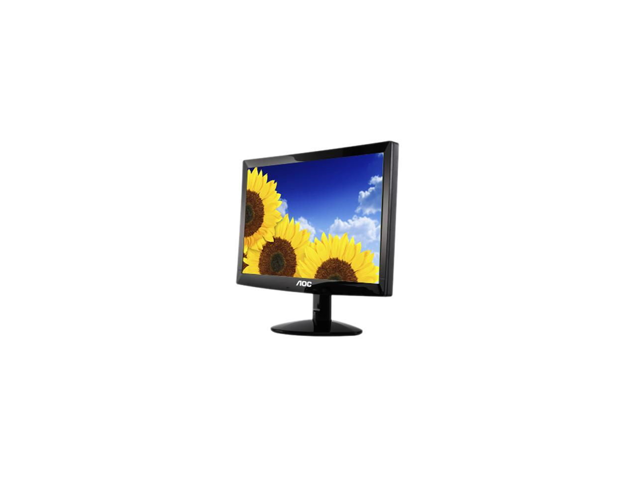 AOC 16" 60 Hz Active Matrix, TFT LCD LCD Monitor 8 ms 1366 x 768 D-Sub e1621Sw - Newegg.com