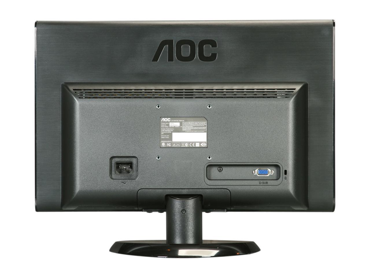 AOC 19" 60 Hz LCD Monitor 5 ms 1366 x 768 D-Sub e950Sw - Newegg.com