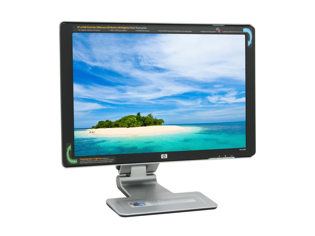 Open Box: HP 24" Active Matrix, TFT LCD WUXGA LCD Monitor 5 ms (on-off ...