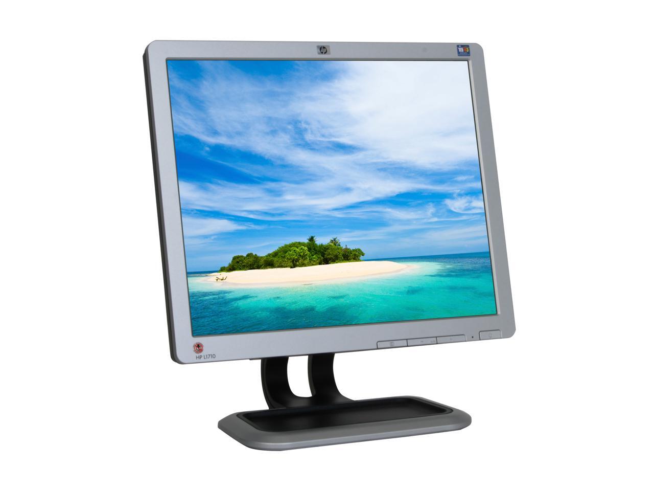 HP 17" Active Matrix, TFT LCD SXGA LCD Monitor 5 ms 1280 x 1024 D-Sub ...