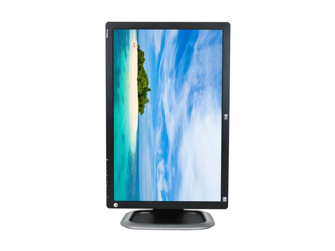 HP L2445w Black 24" 5ms Widescreen LCD Monitor w/ Height & Pivot ...