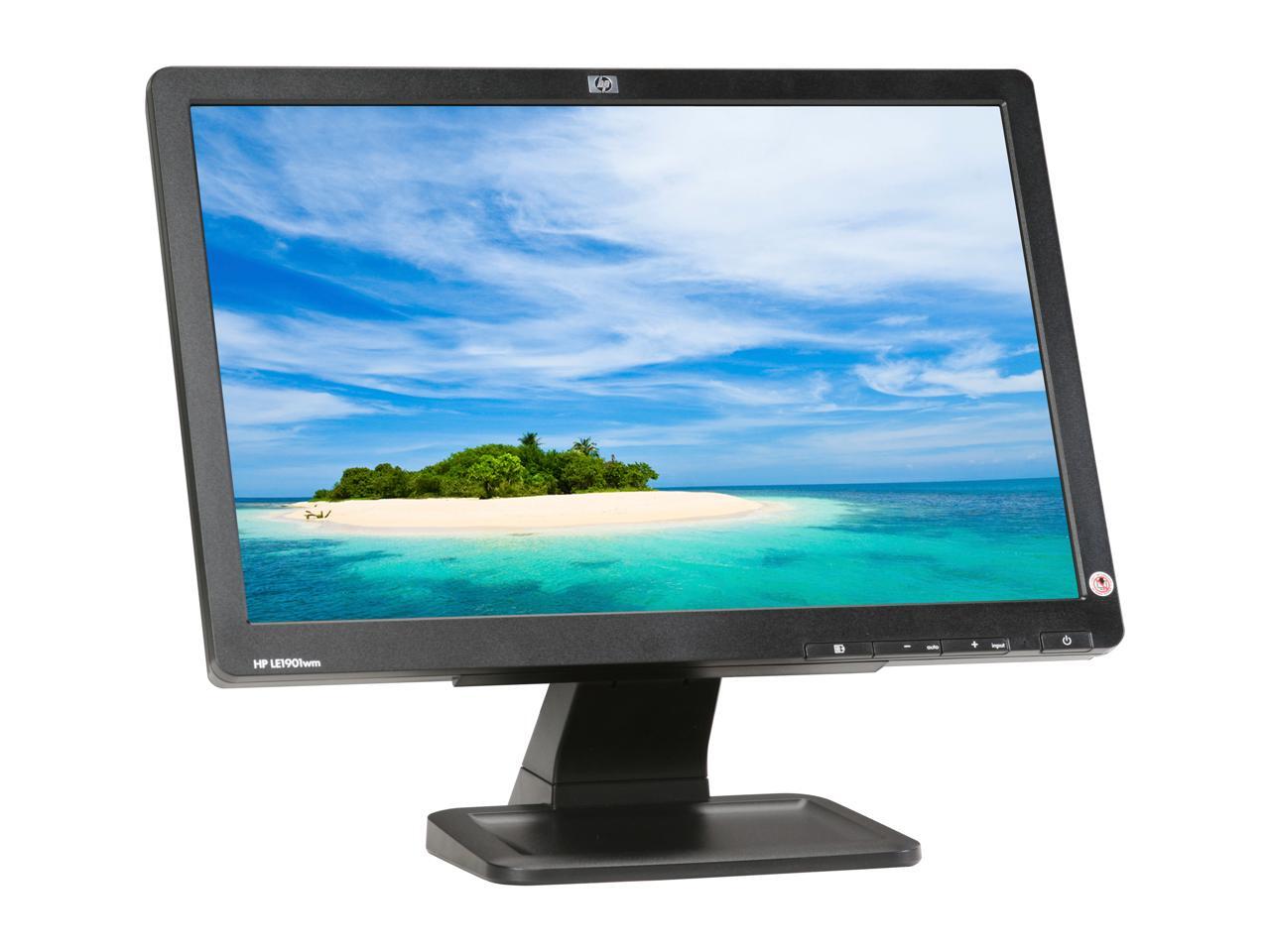 HP 19" WXGA+ LCD Monitor 5 ms 1440 x 900 D-Sub Smartbuy LE1901wm ...