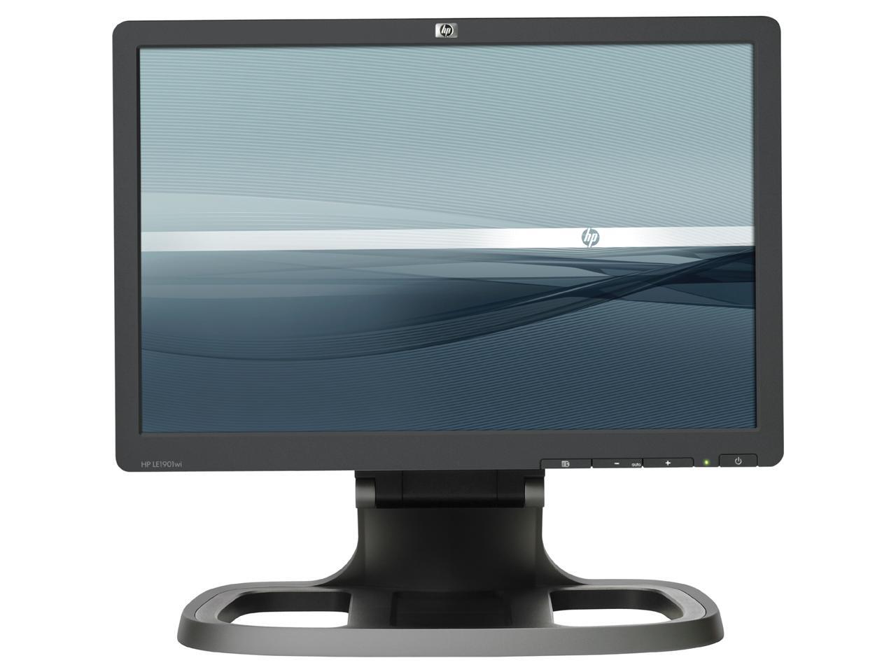 HP LE1901wi Black 19" 5ms Height,Swivel,Pivot & Tilt Adjustable ...