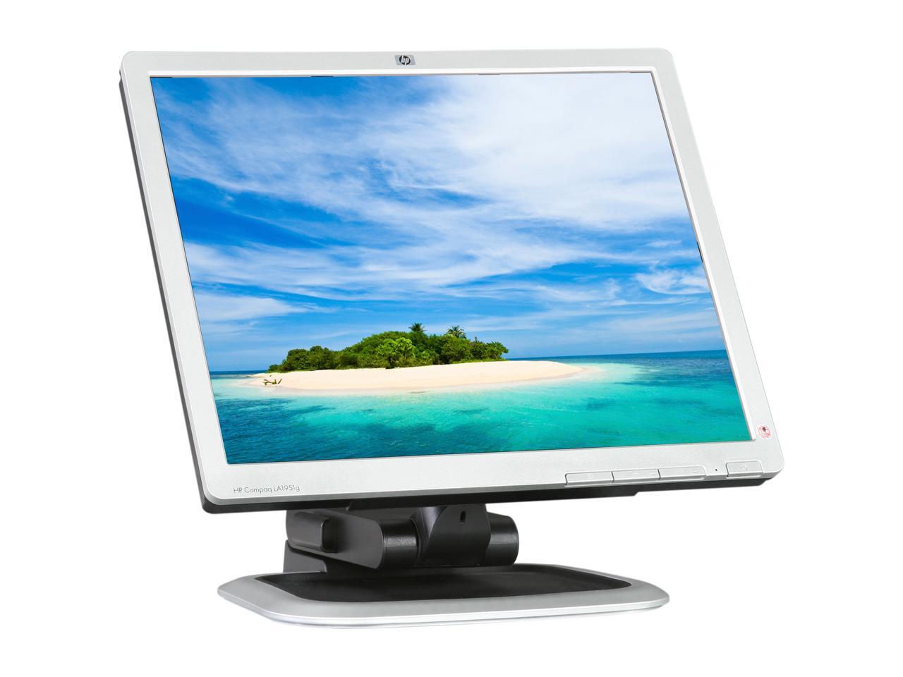 HP Smartbuy LA1951G Silver / Carbonite Black 19" 5ms Pivot, Swivel ...