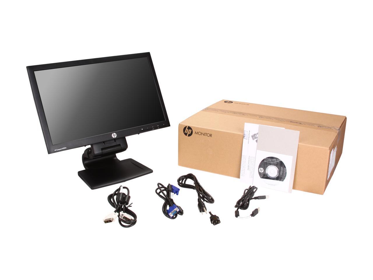 HP LA2006x Black 20" 5ms Pivot, Swivel & Height Adjustable Widescreen ...