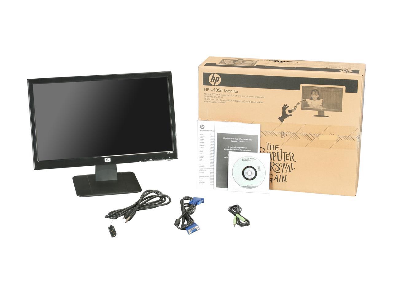 HP Pavilion w185e Black 18.5" 5ms Widescreen LCD Monitor 600:1 - Newegg.com