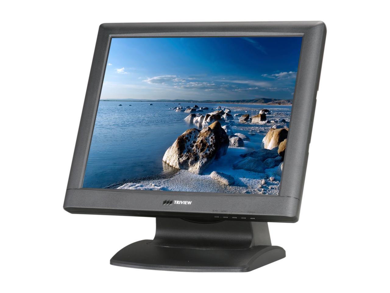 TRIVIEW by Tatung TS17R-02 Black 17" Serial/USB ELO 5-wire Resistive ...