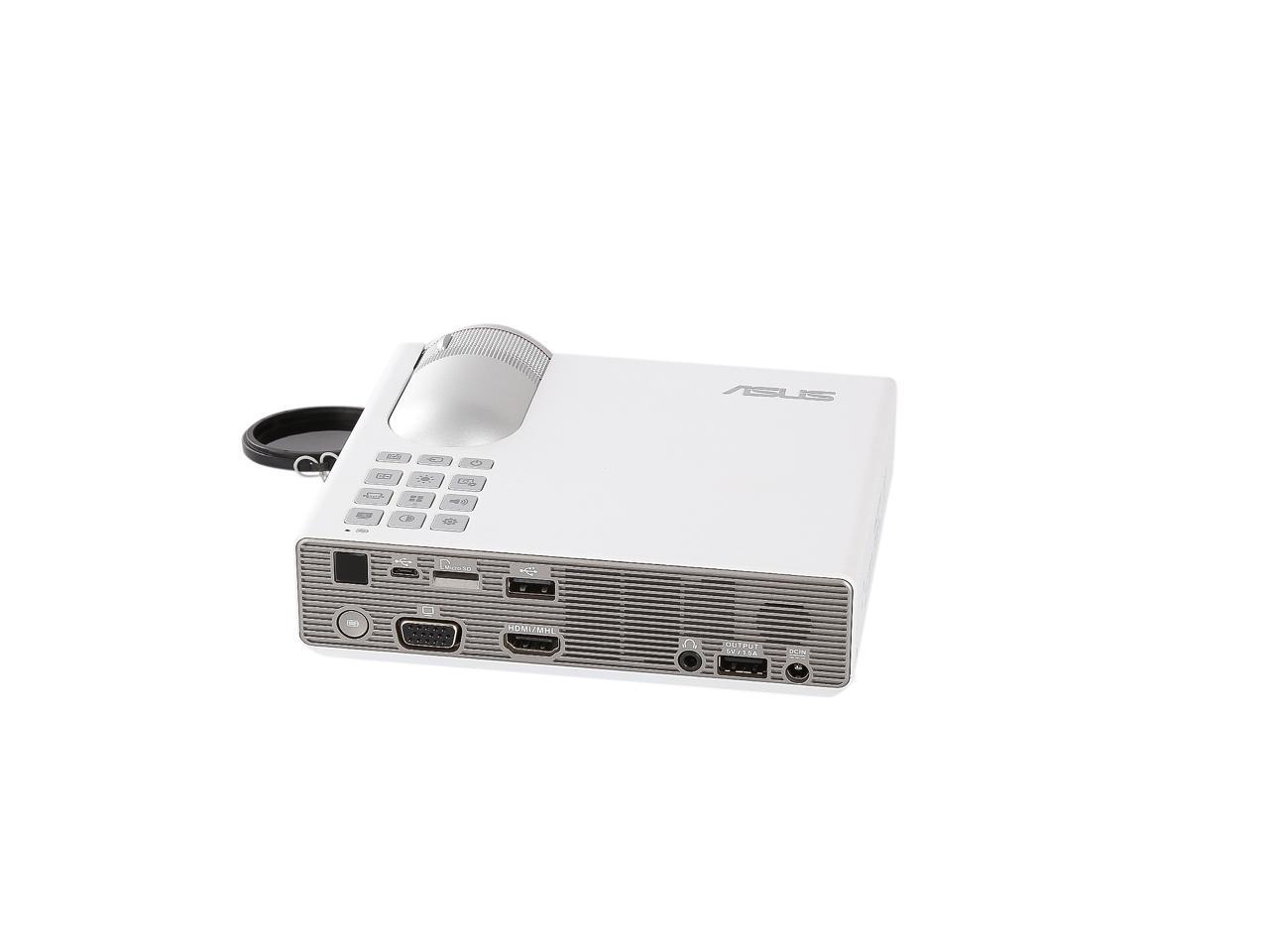 Asus P3B White Portable LED Projector, 1280 x 800, 100000:1, 800 ANSI ...