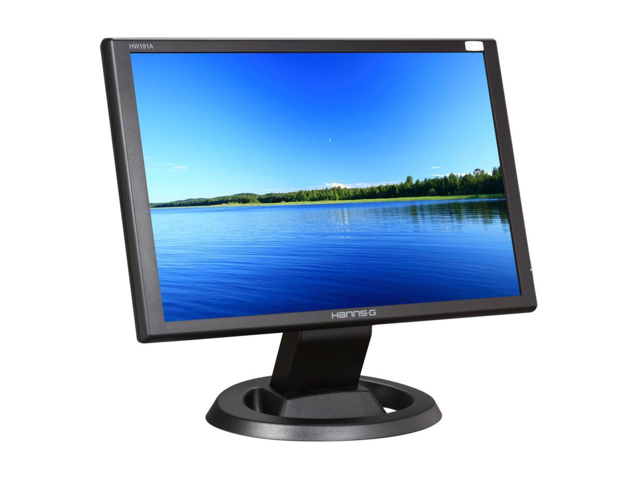 Hanns-G HW-191APB Black 19" 5ms Widescreen LCD Monitor 300 cd/m2 700:1 ...