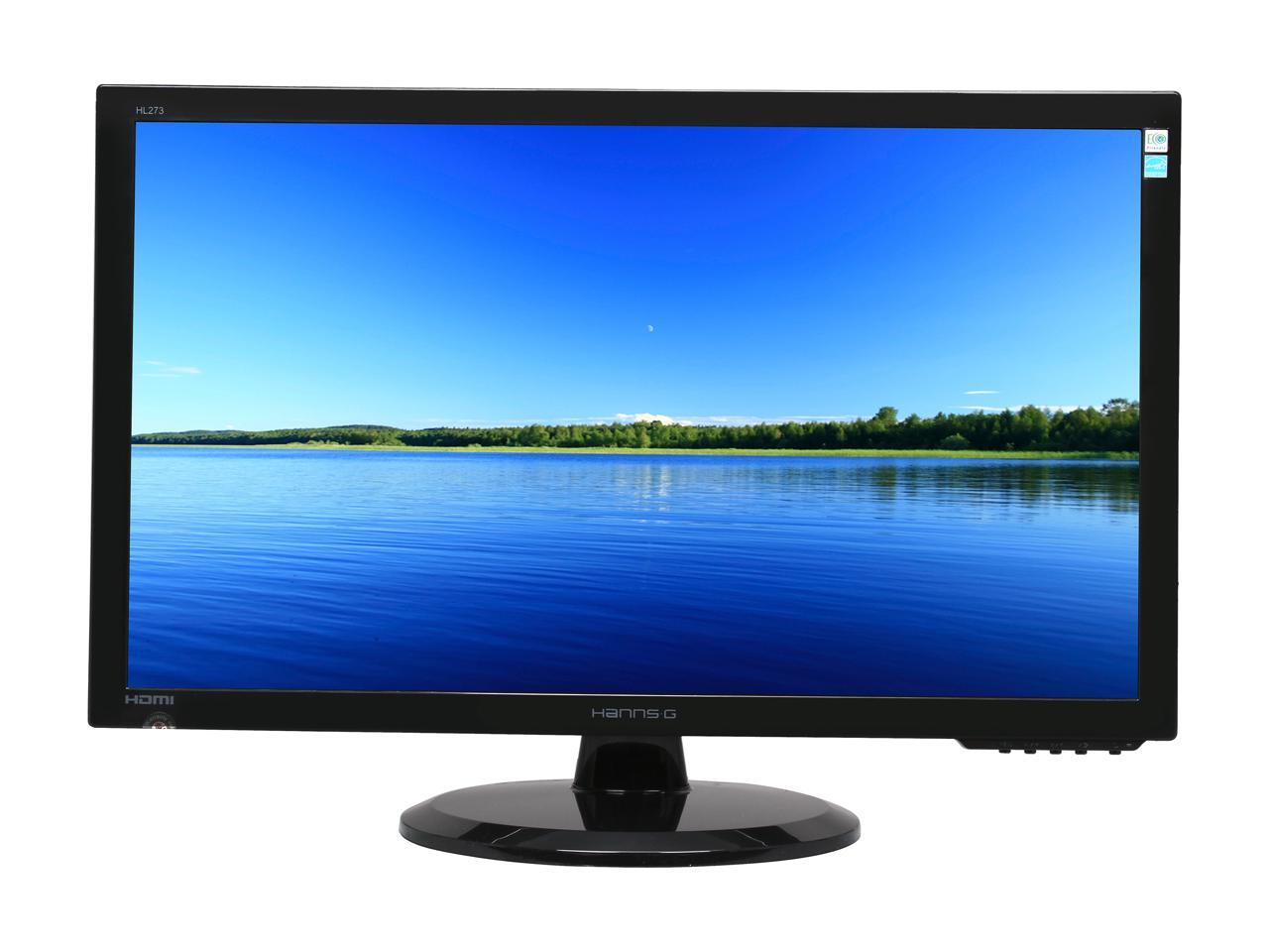 Hanns-G 27" HD LCD Monitor (WLED) 2 ms 1920 x 1080 D-Sub, DVI, HDMI ...
