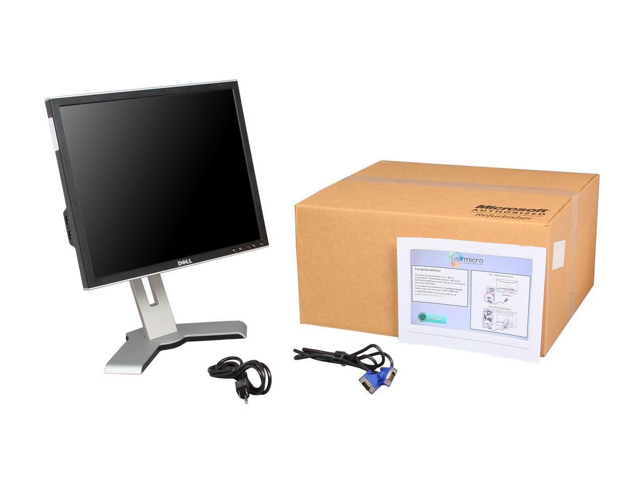 Refurbished: Dell 19" 60 Hz LCD Monitor 5 ms 1280 x 1024 D-Sub, DVI-D ...