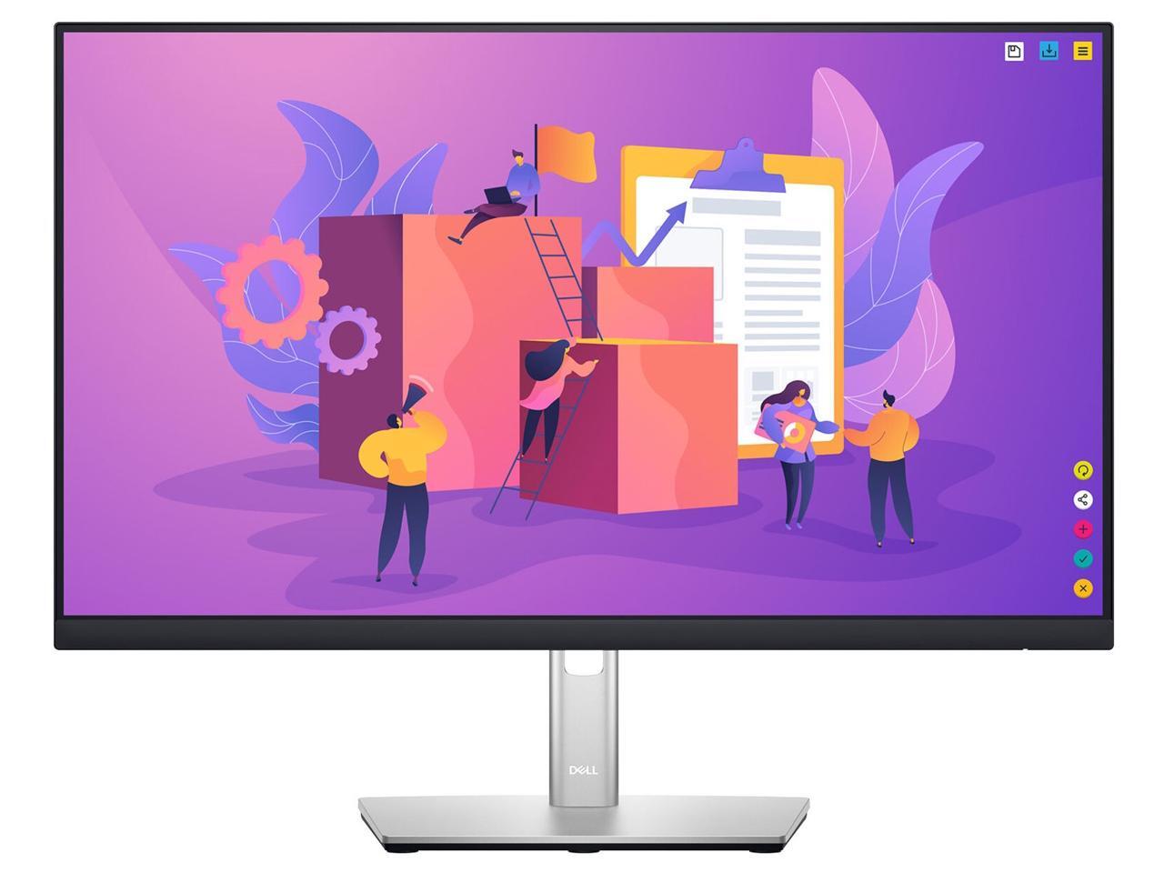 Refurbished: Dell 24" (23.8" Viewable) 60 Hz IPS FHD Monitor 8 ms (gray ...